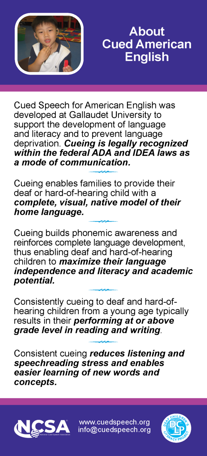Start Cueing - National Cued Speech Association
