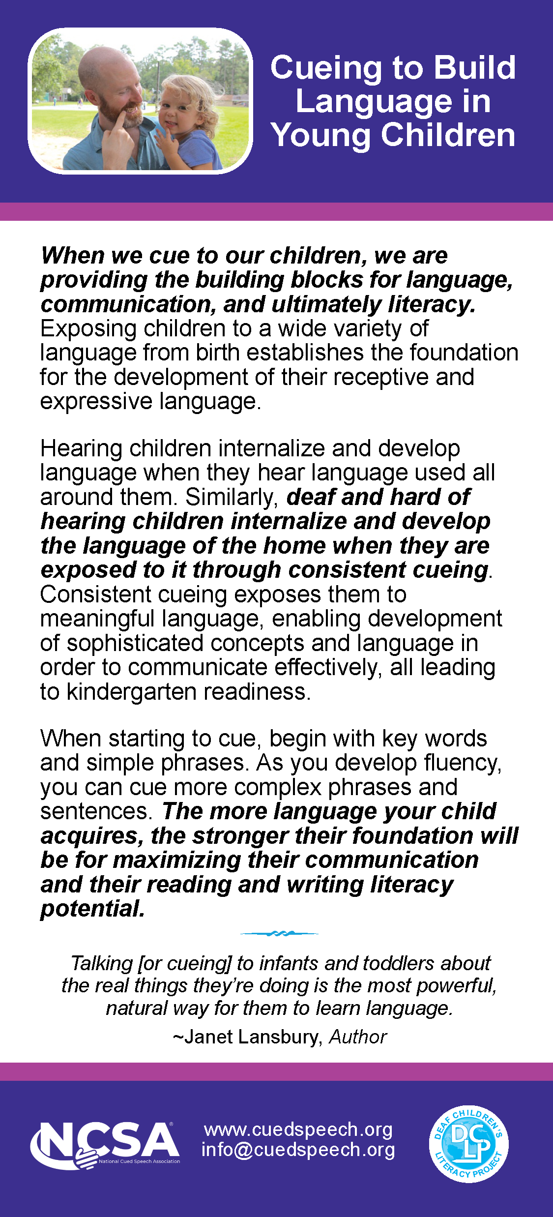 Start Cueing - National Cued Speech Association